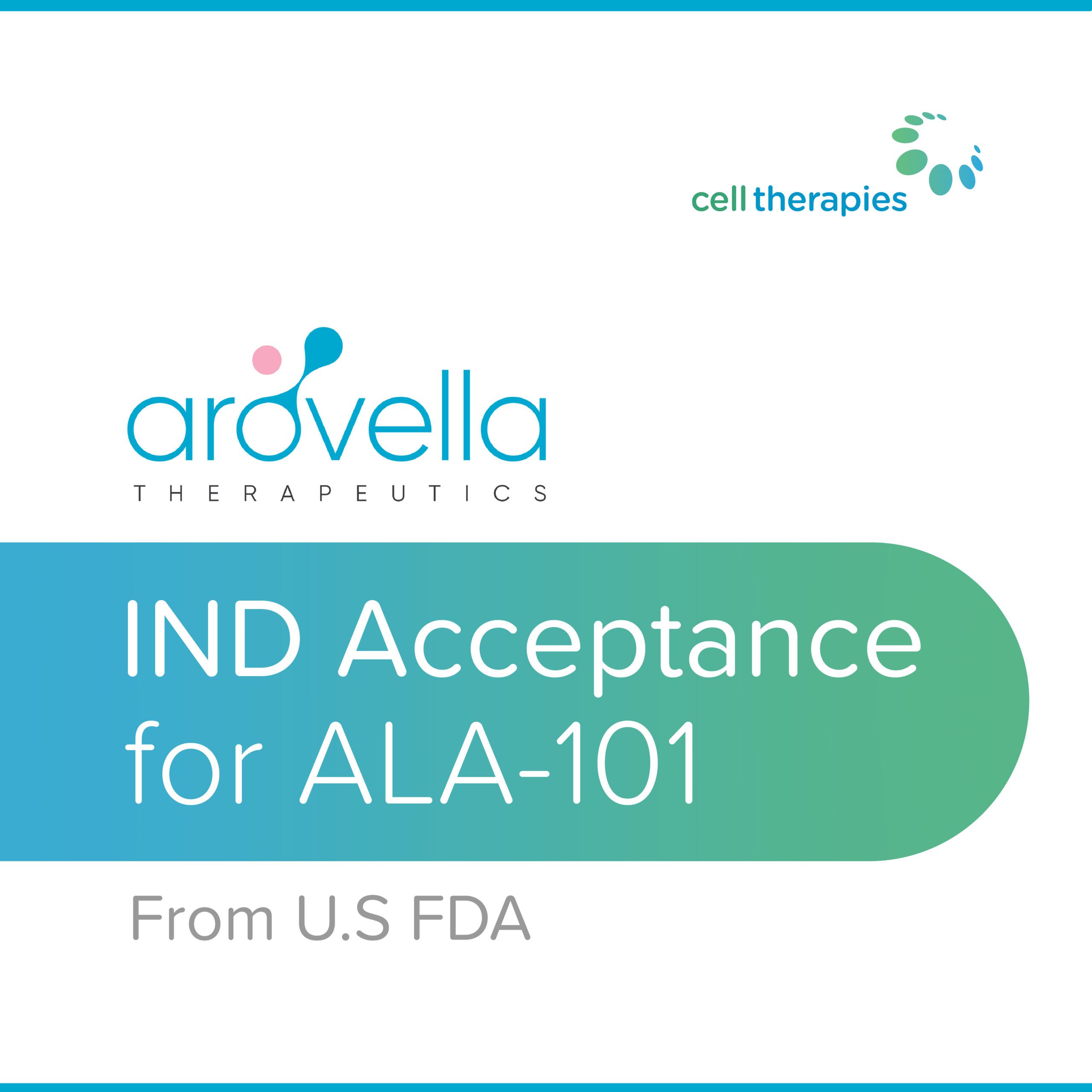 Arovella IND Acceptance for iNKT Cell Therapy Platform - Cell Therapies